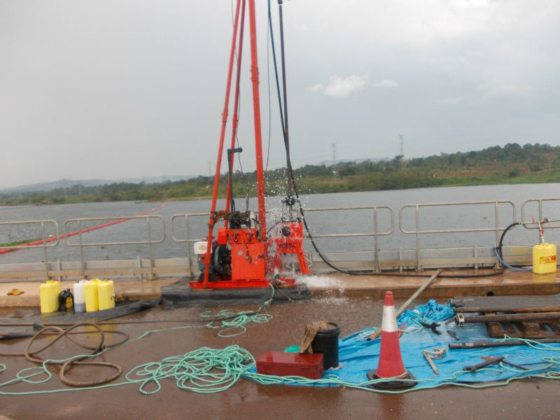 Trailer Mounted Borehole Core Drill Rig / Water Well Drilling Equipment